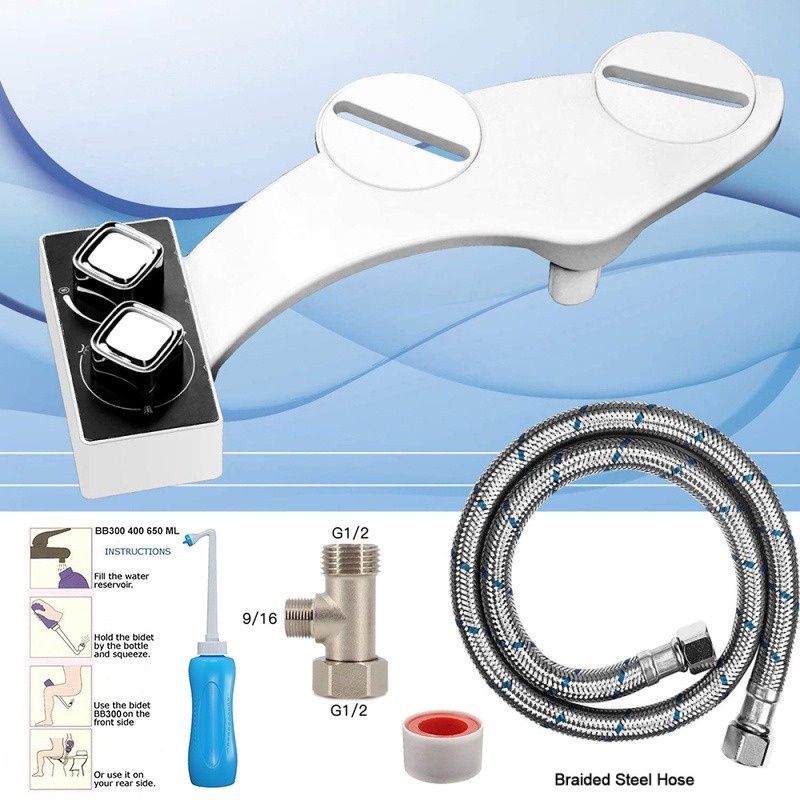 🌟Patent🌟 Fast Delivery Bidet Toilet Seat Attachment For Rear Feminine Wash Hands-Free Non ...