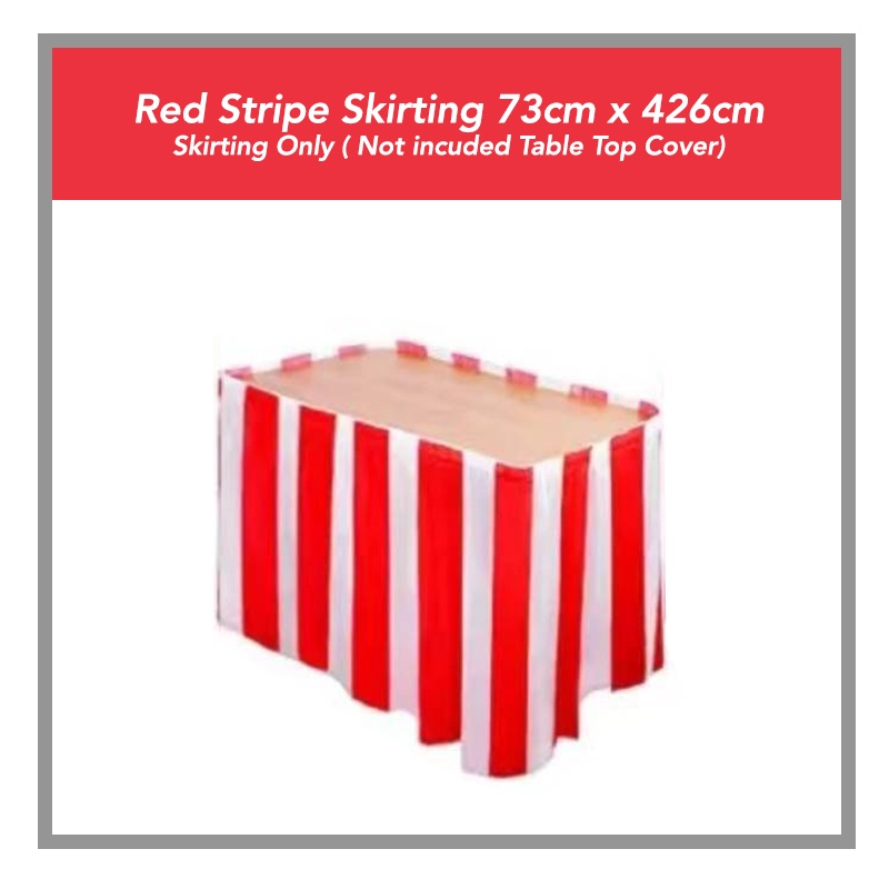 ACEVE DREAM READY STOCK 1 Piece Disposable PEVA Party Table Skirting ...