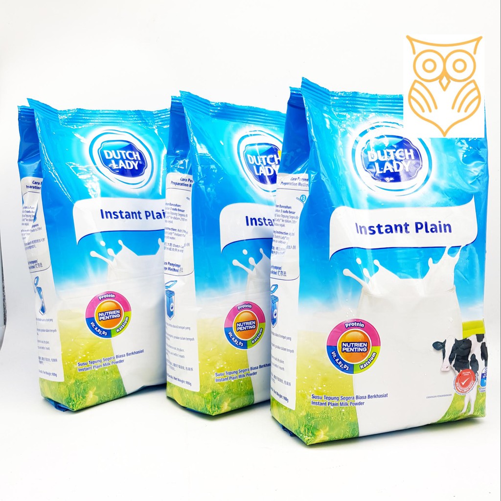 Dutch lady ® Instant Milk Powder (Instant Plain) 900gx3 | Shopee Malaysia