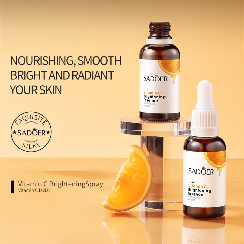 ROREC SADOER Vitamin C Brightening Essence Fresh Orange Essence Hydrating Moisturizing Serum ...