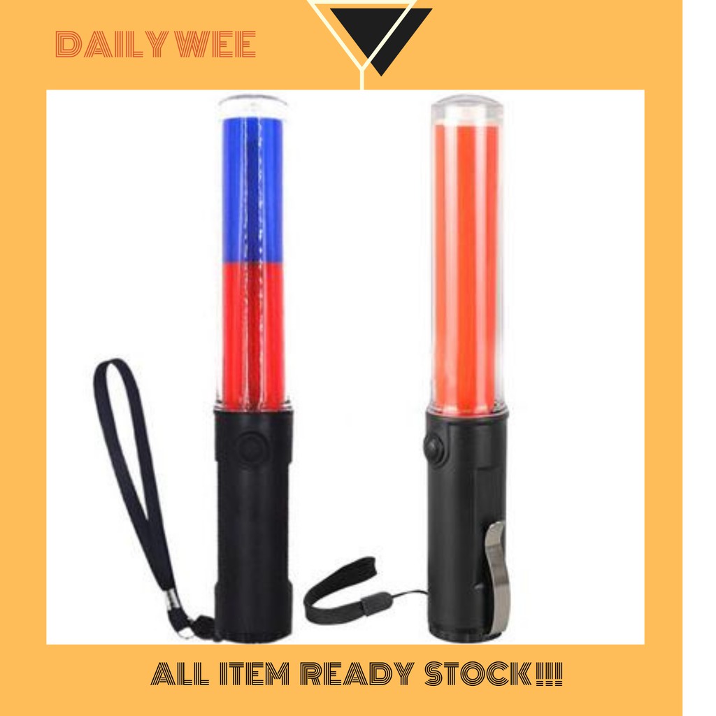 Baton Light RED / BLUE or RED / Green 3-in-1 Traffic Safety Baton Light ...