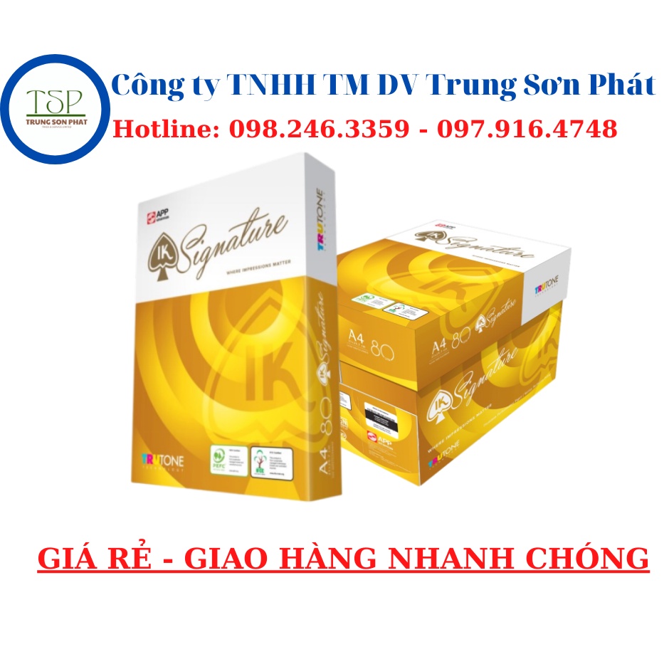 Premium IK SIGNATURE Printing Paper (A4) (80gsm) (500 Sheets / ream ...