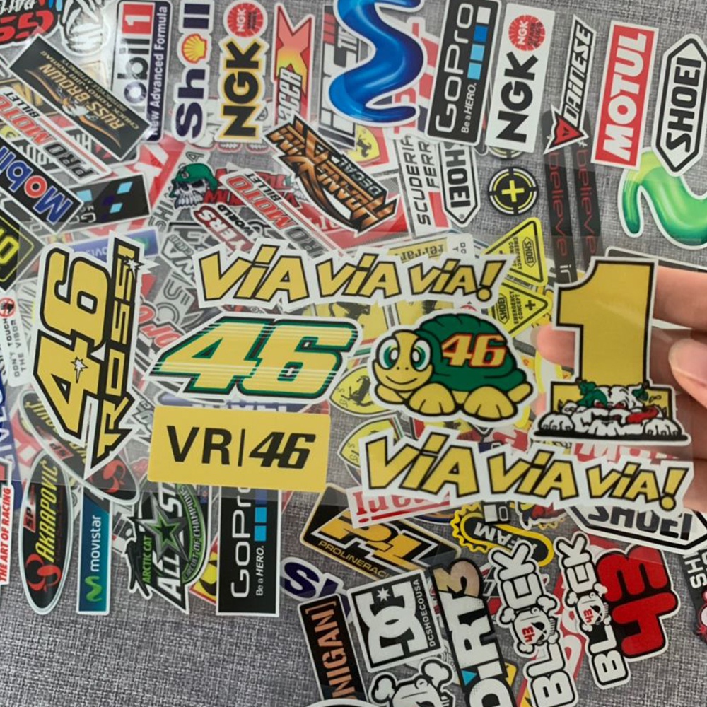 1 SET YOSHIMURA Reflective Motorcycle Side Strip Helmet Sticker ...