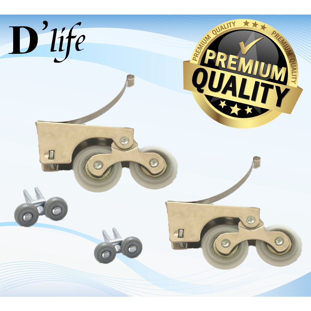 D'Life SE007 Aluminum Sliding Door Anti Jump Roller Wheel Closet ...