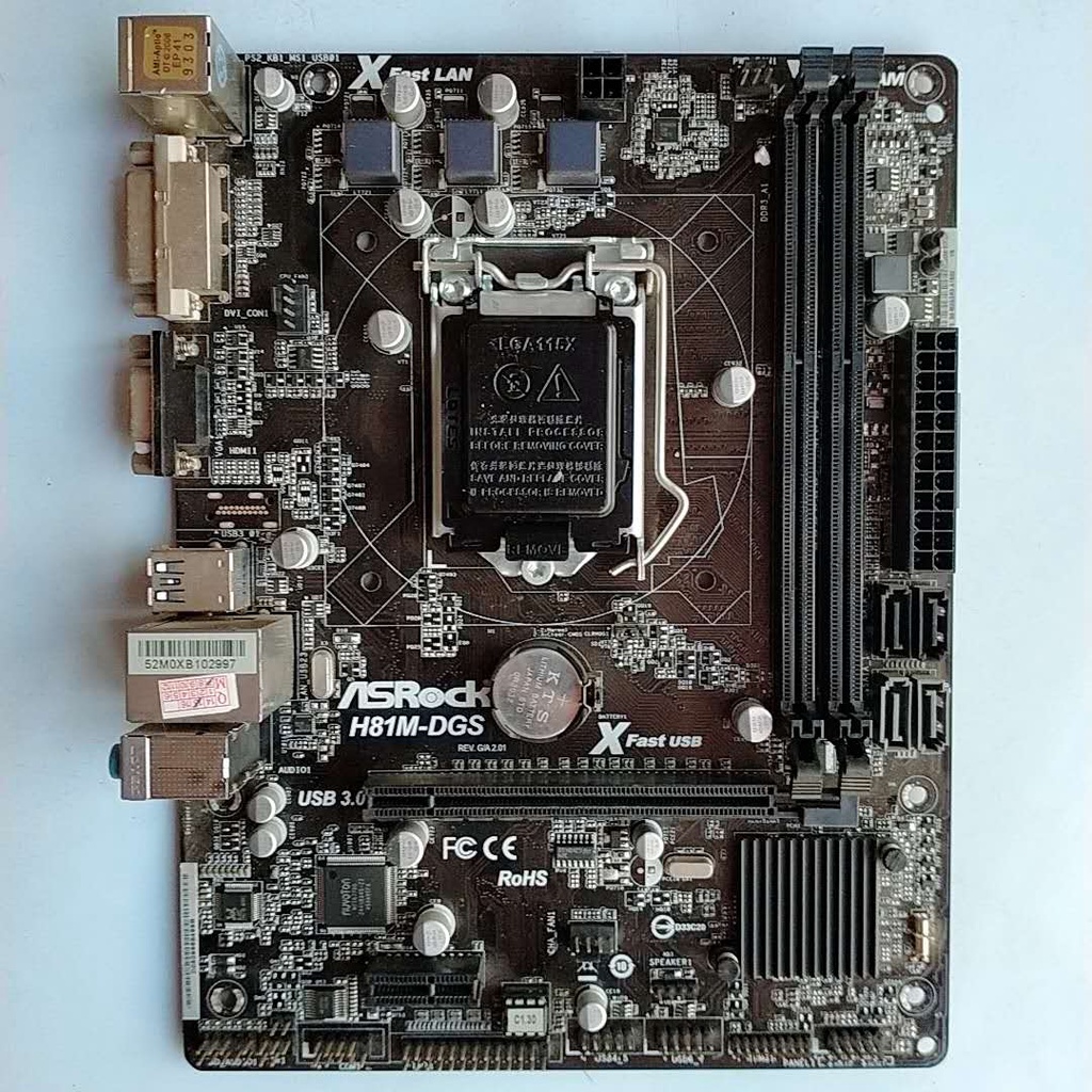 ASROCK H81M-DGS Motherboard Intel H81 Socket LGA 1150 DDR3 16GB MATX ...