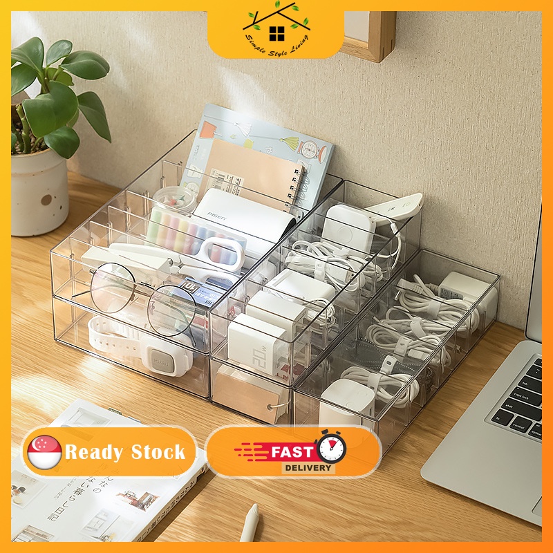 SG Desktop Data Cable Storage Box With Lid/Passport & Earphone ...