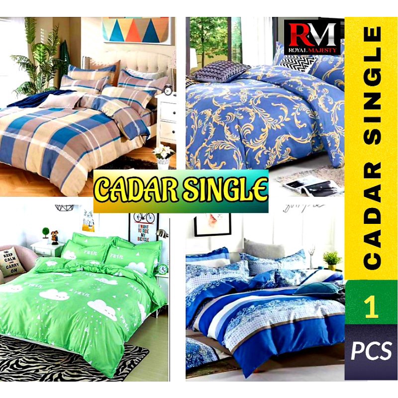 COTTON 2IN1 QUEEN/2IN1 SINGLE SIZE BEDDING BEDSHEET SETS GETAH KELILING ...
