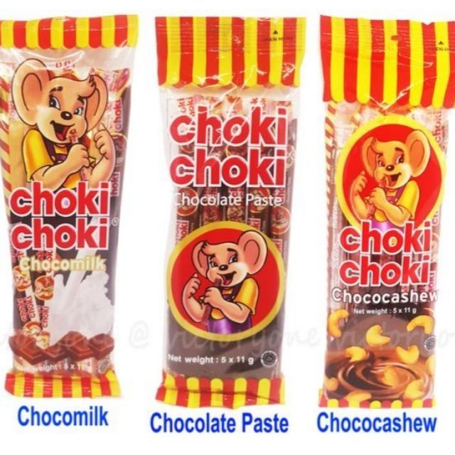 Choki Choki CHOCOLATE/CHOCOMILK/CHOCOCASHEW 55g(5 x 11g) | Shopee Malaysia