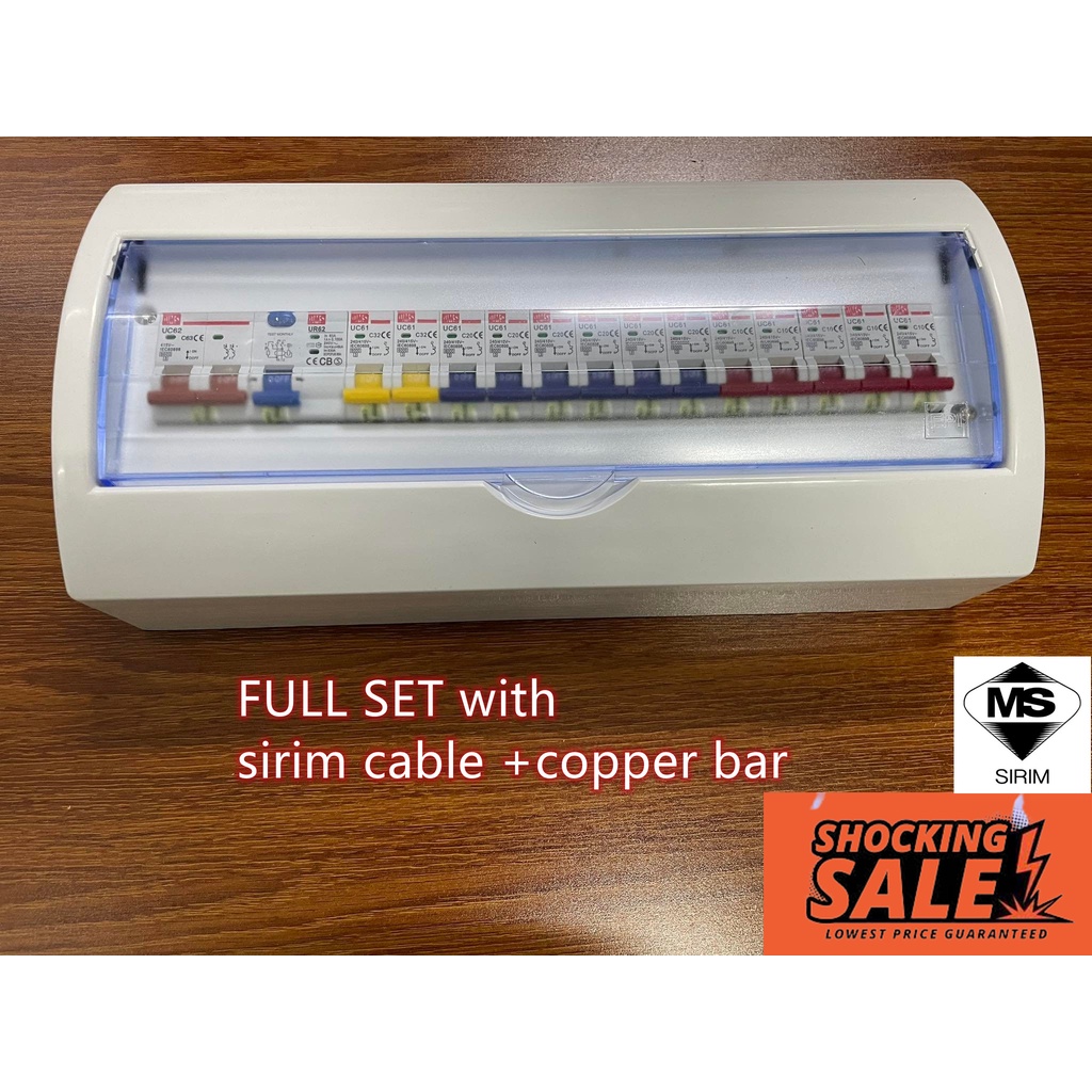 ⚡️SHOCKING SALE⚡️ FULL SET CONSUMER BOX 18.5 WAY 1 ROW ELECTRIC DB BOX ...