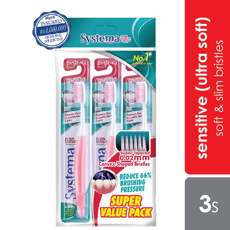 Systema Toothbrush Sensitive 3s | Shopee Malaysia