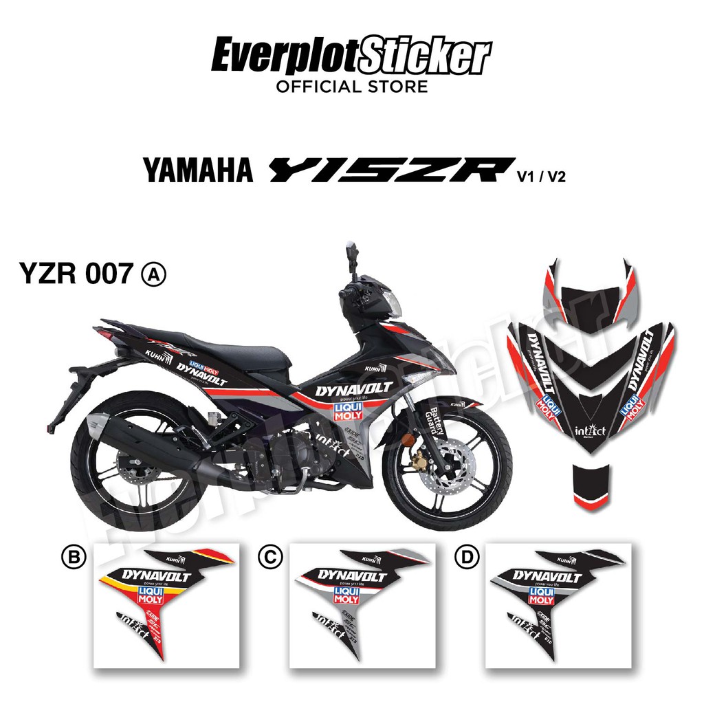 🔥ReadyStock🔥 YAMAHA Y15ZR Dynavolt Design Full Body Sticker | Shopee ...