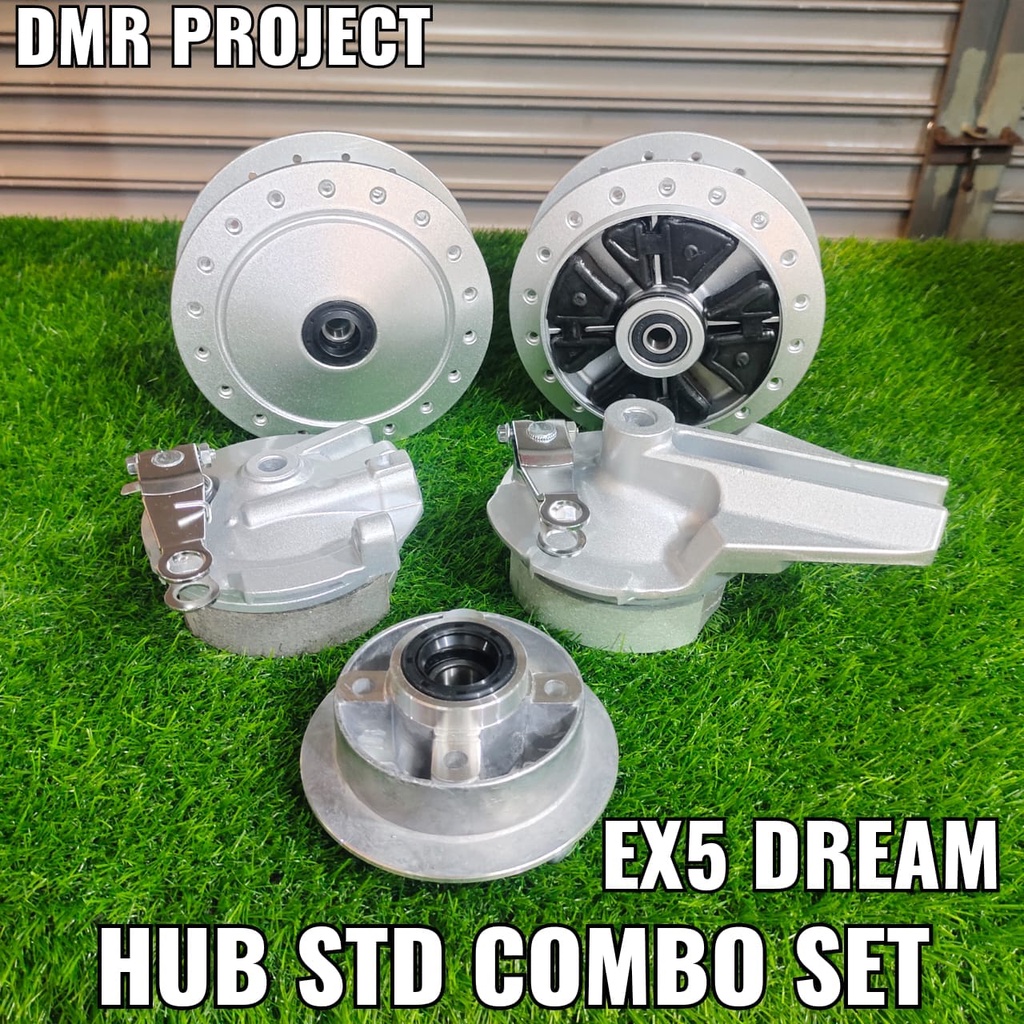 HUB STD COMBO SET EX5 DREAM / W100 FRONT REAR BRAKE PANEL SET BRAKE HUB ...