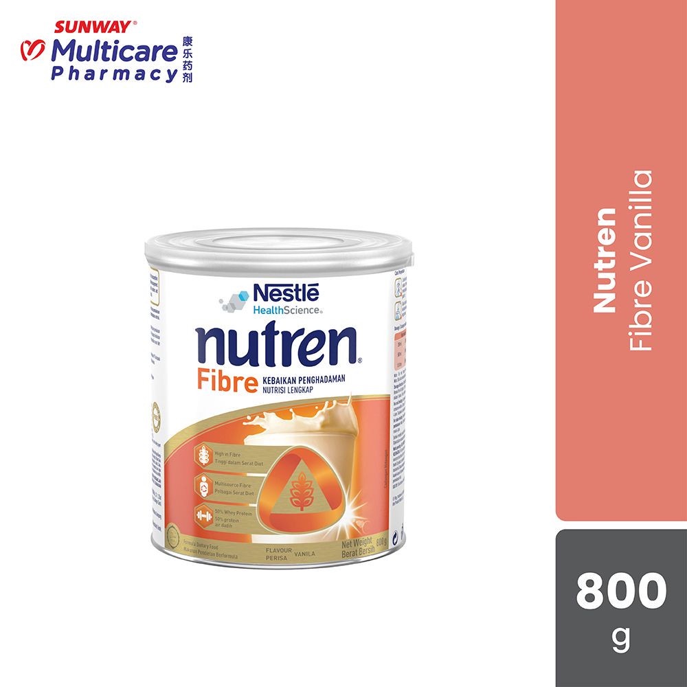Nutren Fibre Complete Nutrition Milk 800g | Shopee Malaysia