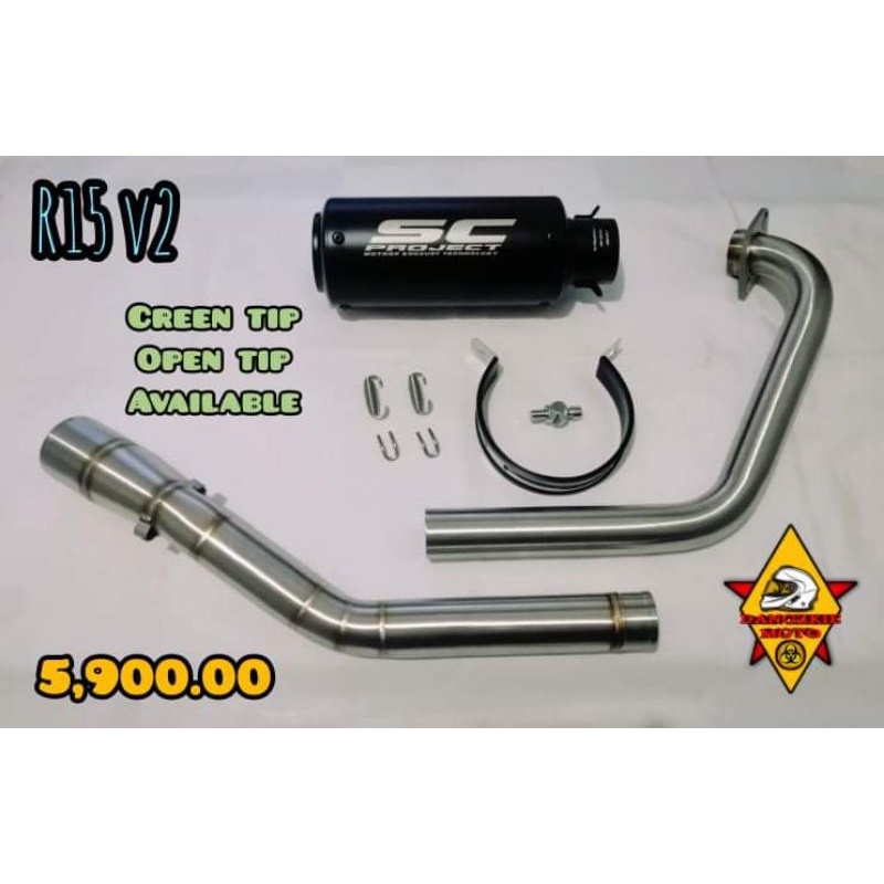 Yamaha R15 V2/V3 SC Project Full Exhaust System | Shopee Malaysia