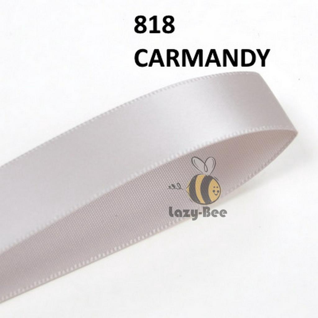 IVORY CREAM BROWN 5Meter 2.5cm 3.8cm 5cm Premium Quality Double Face ...