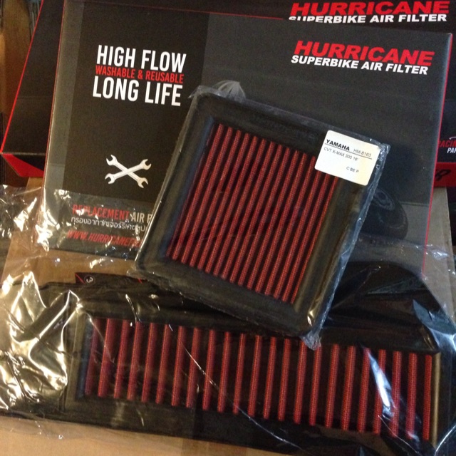 Original Hurricane Intake & CVT Performance Air Filters For Yamaha Xmax ...