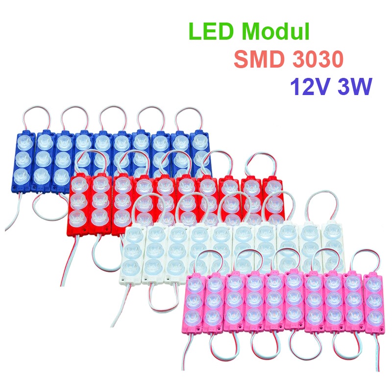 MATA Led Strip Light Module Module SMD 3030 3 Eyes 3W 12V IP67 ...