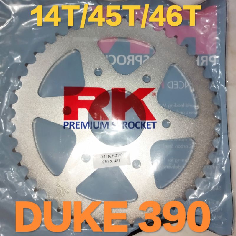 RK SPROCKET FOR KTM DUKE 250/390 (520X14T)(45T/46T) | Shopee Malaysia
