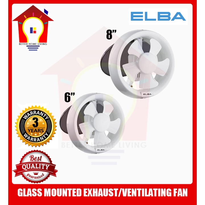 BETTER HOME LIVING- ELBA 6 EGVF-E0615 / 8'' EGVF-E0815(WH) GLASS ...