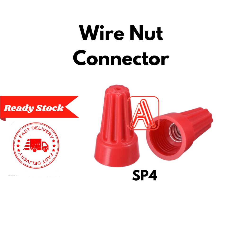 (100PCS) Wire Nut Connector SP1/SP2/SP3/SP4/SP5 | Shopee Malaysia