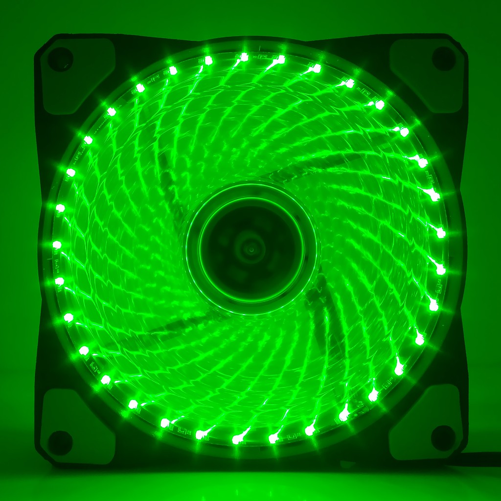 Ventus Super quiet 12cm 33 green LED Casing Fan - Tecware Segotep ...