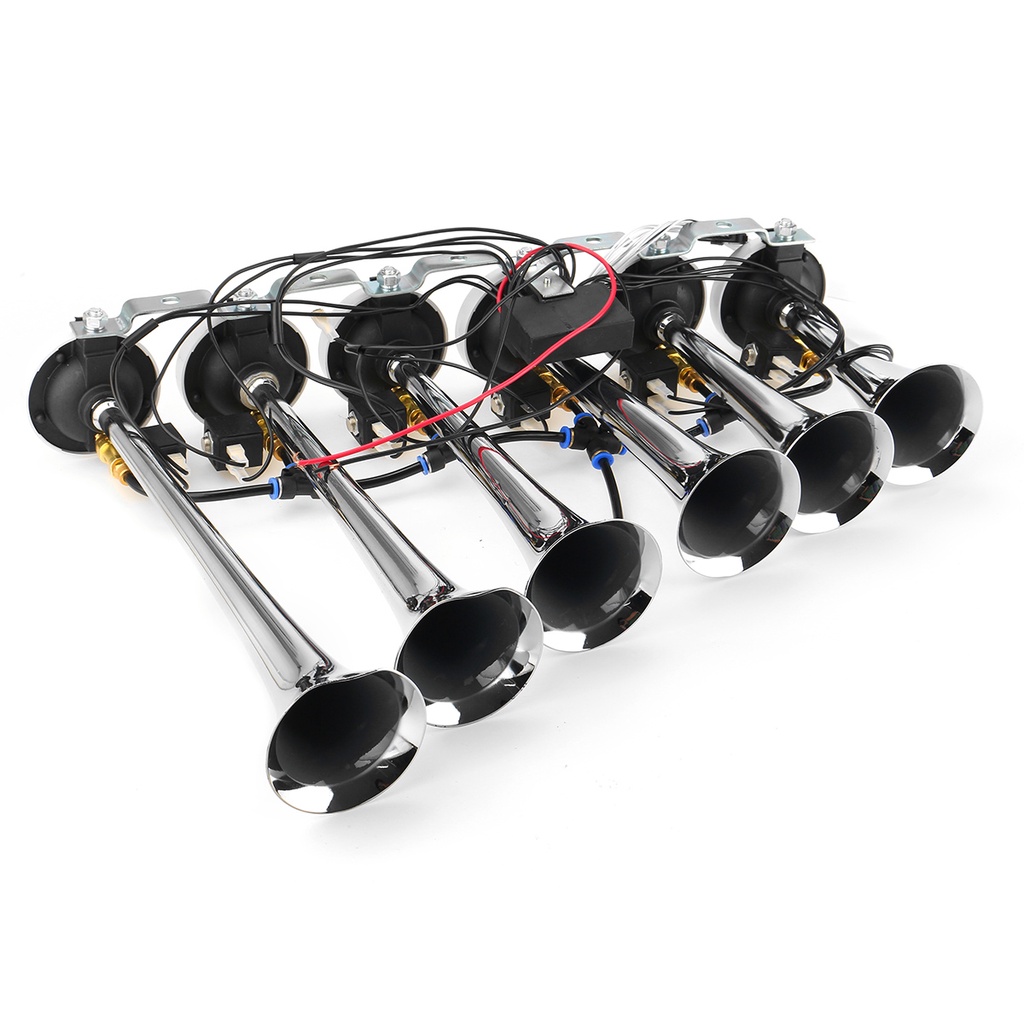 12-24V 10 Different Sounds Control 6 Trumpet Car Air Horn Kit Ultra ...