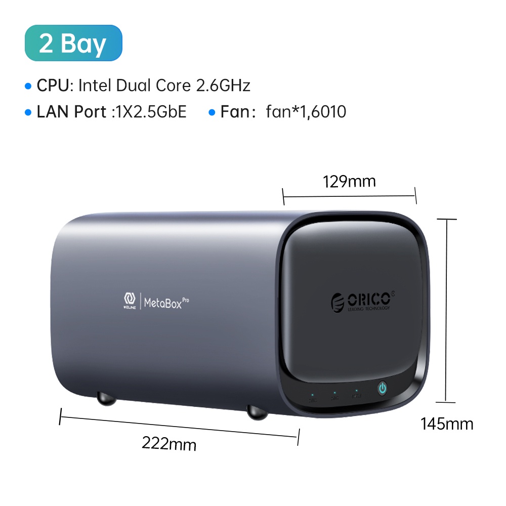 ORICO Private Cloud Storage Server 5-Bays NAS Disk Station with Intel ...