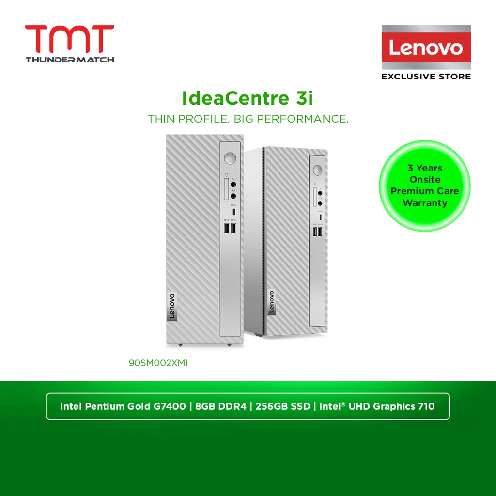 Lenovo IdeaCentre 3 90SM002XMI Desktop | Intel Pentium Gold G7400 | 8GB ...