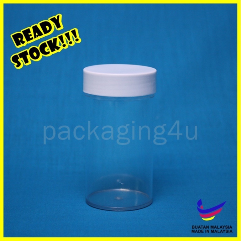 120 g - 4 oz Pill box (70 pieces) Clear. Botol Ubat kosong /Bekas ...