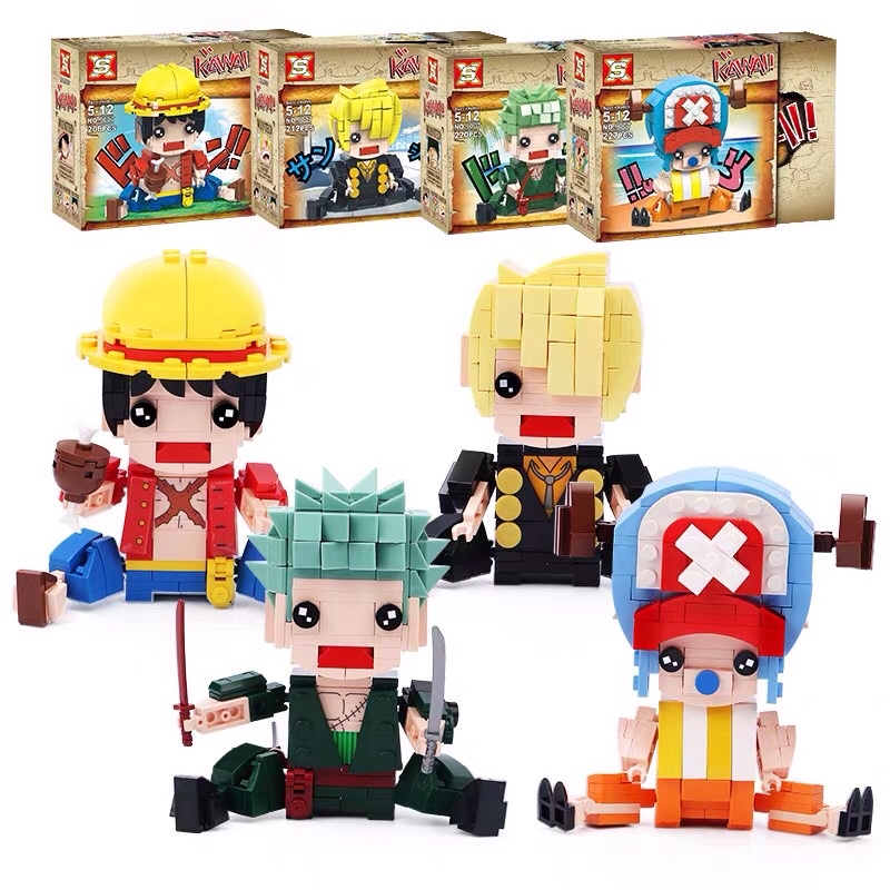 双象海贼王系列Q版 Animation Characters Assembling Blocks | Shopee Malaysia
