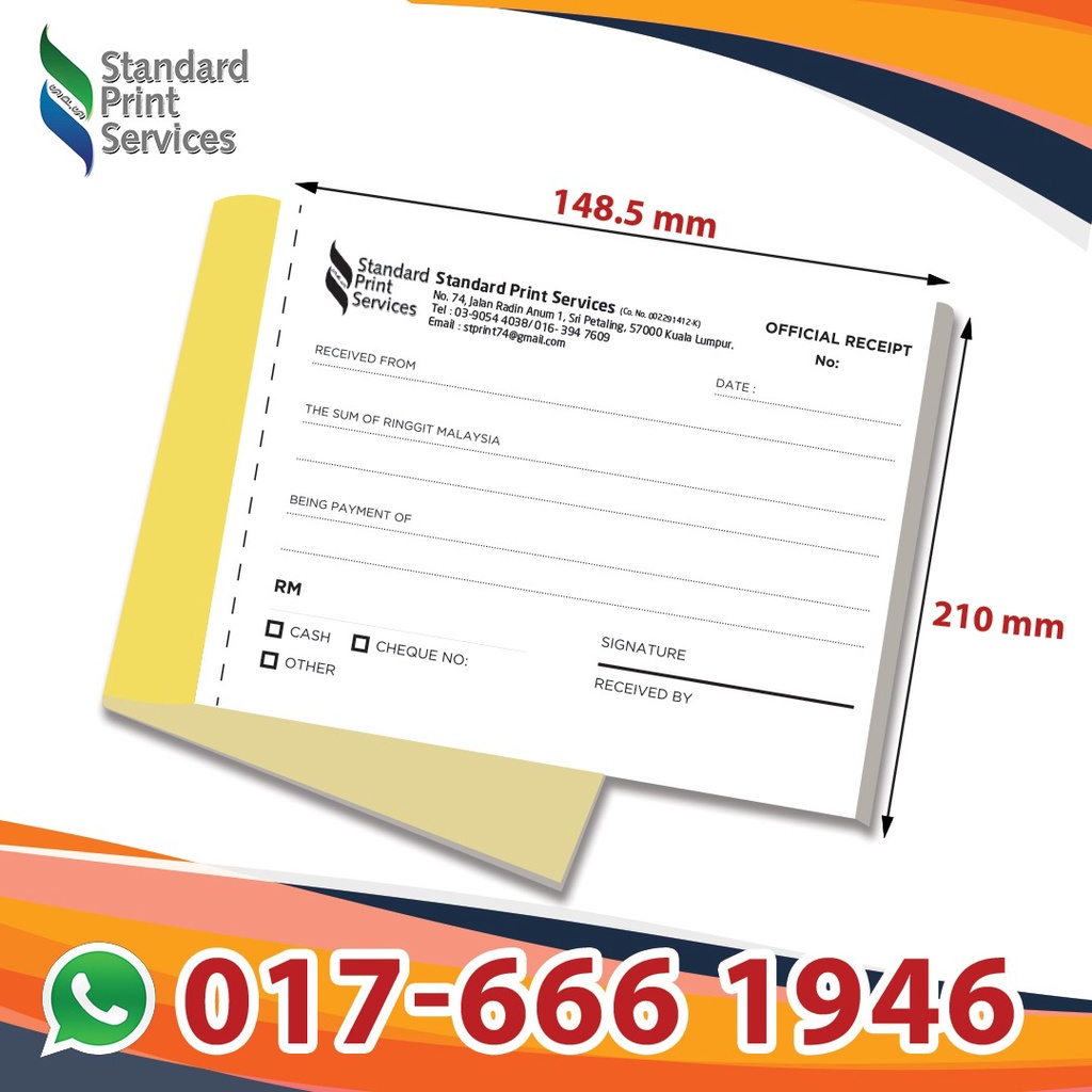 Buku Invoice/Bill Book/Buku Resit/Receipt Book/Cash Sales/Cash Bill ...