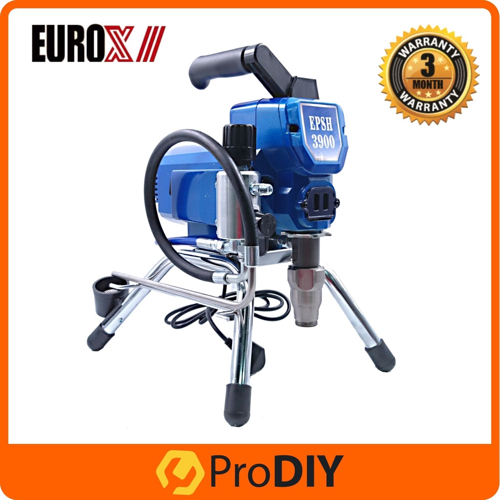 EUROX EPSH3900 Airless Paint Sprayer 1100w 230bar ( 1.5HP C/W HOSE ) | Shopee Malaysia