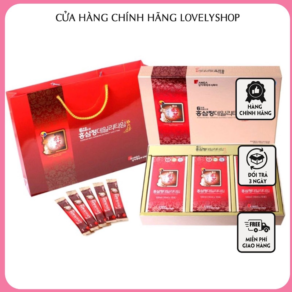 Sanga Korean red ginseng drink, box of 30 packs - Korean red ginseng ...
