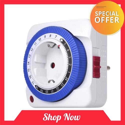 Special Offer 24 Hours Plug-in Timer Switch Mechanical Timing Socket Time Controller (Eu ...