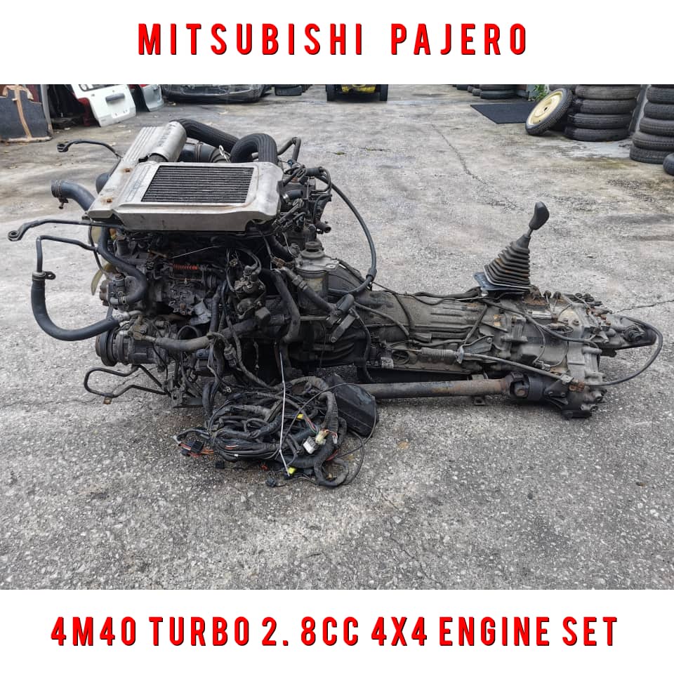 Mitsubishi Pajero 4M40 Turbo 2.8cc Engine Complete Set / Enjin Set ...