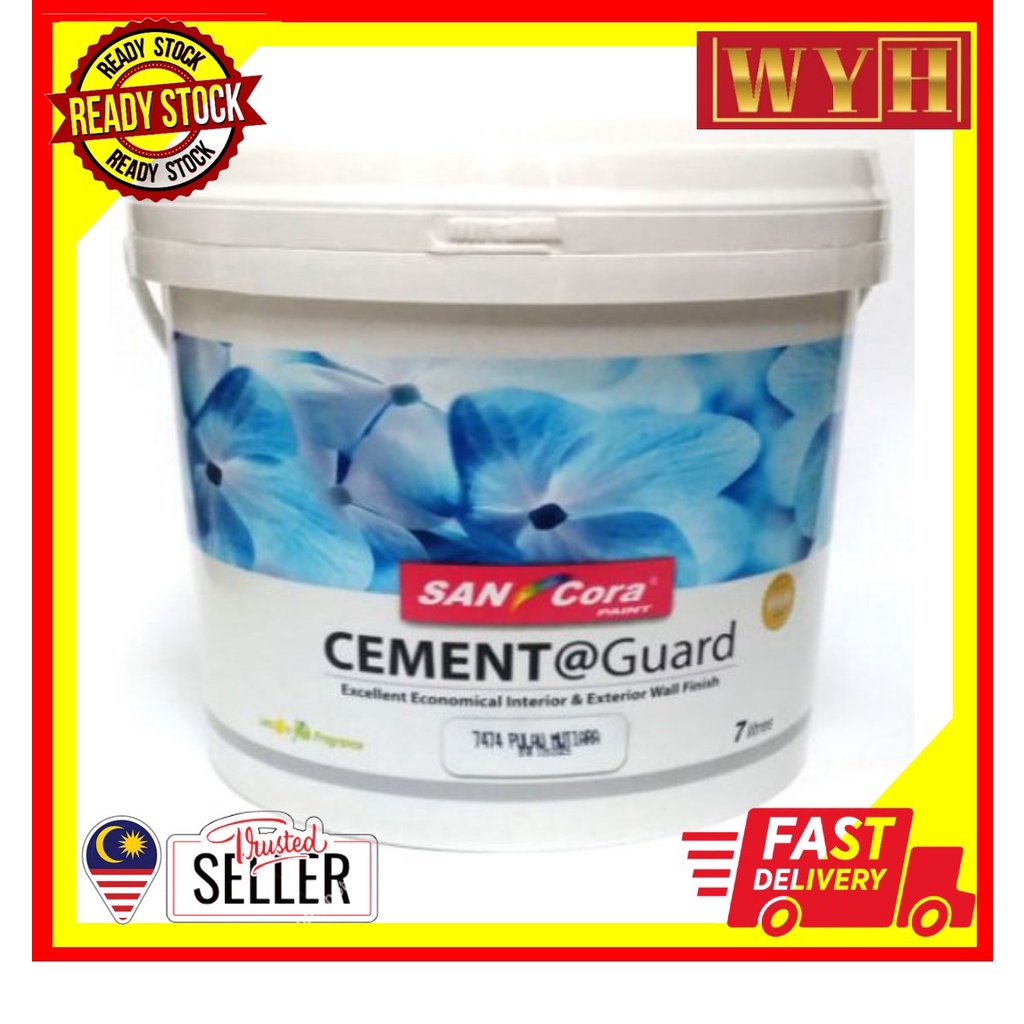 SANCORA Cement Guard 7L Emulsion Paint / Dinding Cat Simen Colour Cat ...