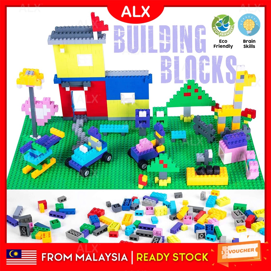 ALX (CLEAR STOCK) Creative DIY Building Blocks Toys Kid Children City ...