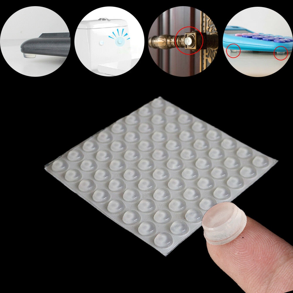 50-100PCS Silicone Buffer Bumper Stop Pads Self-adhesive Cushion ...