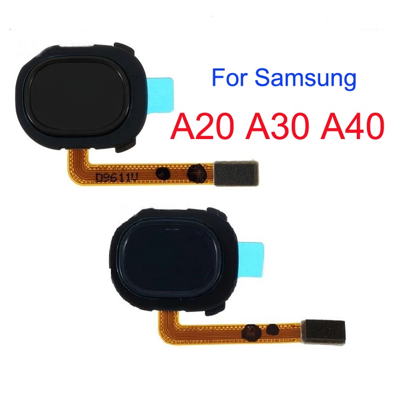Fingerprint Sensor Touch ID Home Button Flex For Samsung Galaxy A20 A30 ...