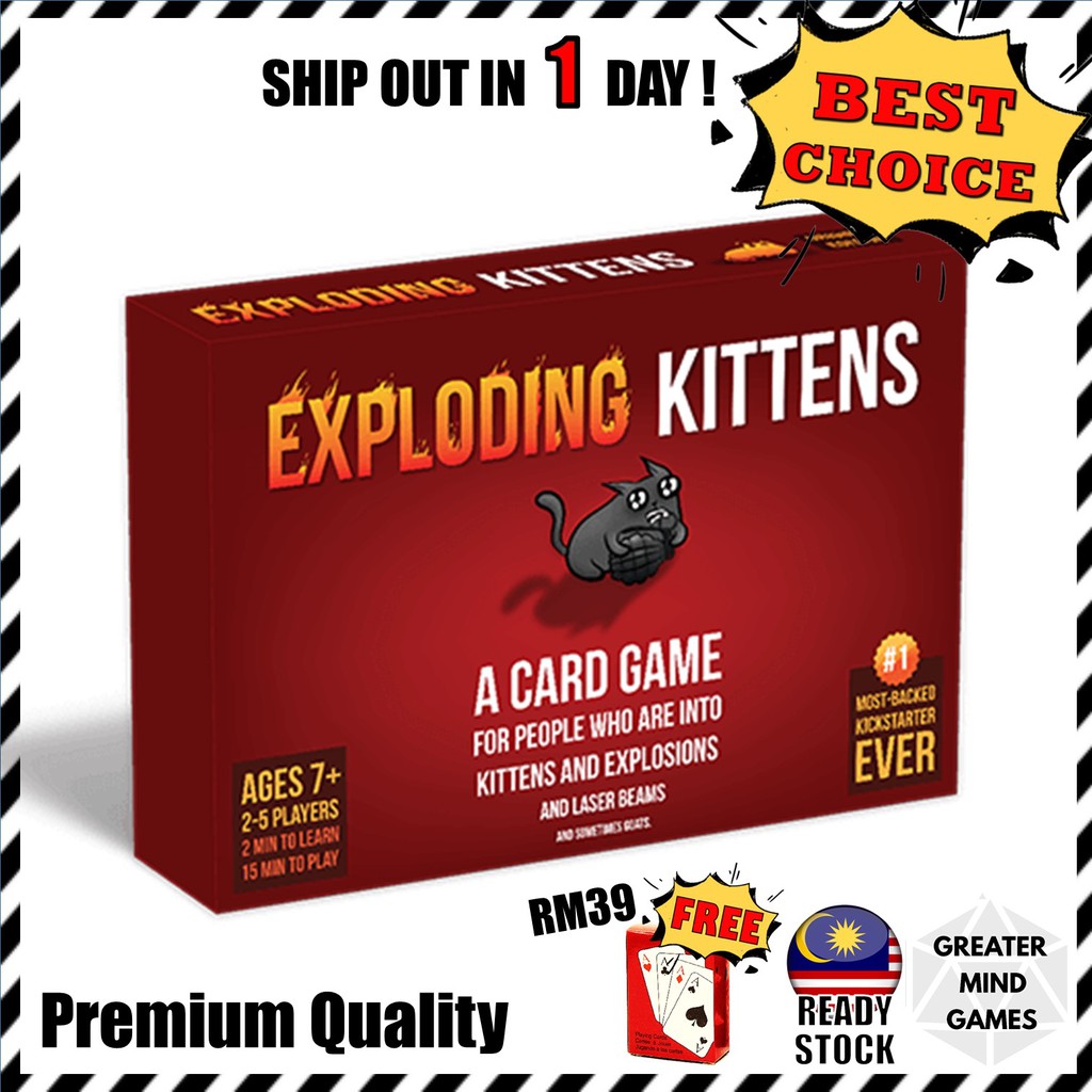 [READY STOCK] Exploding Kittens Card Games Base Expansion Family ...