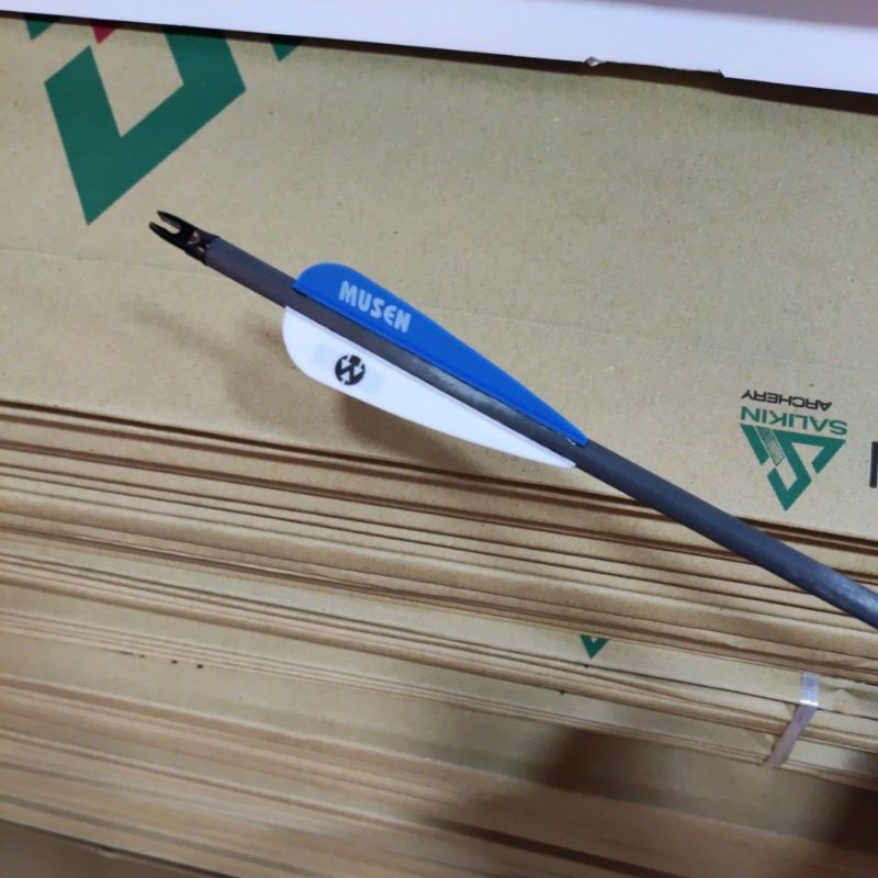 Arrow Musen Pure Carbon - Plastic Vanes | Shopee Malaysia