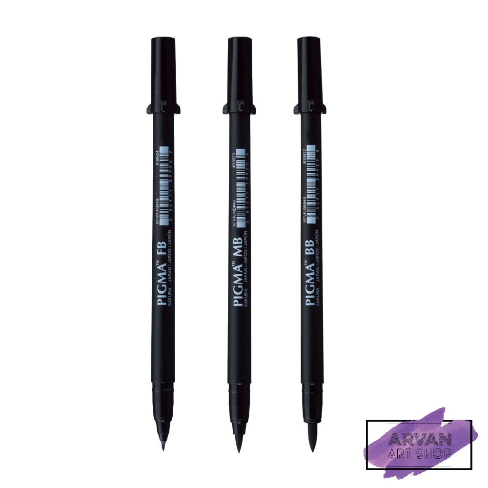 Sakura Pigma Brush Pen (Black) (Fine / Medium / Bold) | Shopee Malaysia
