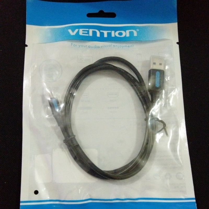 Vention USB 2.0 A Male to Micro B Male cable 1 meter black PVC type ...