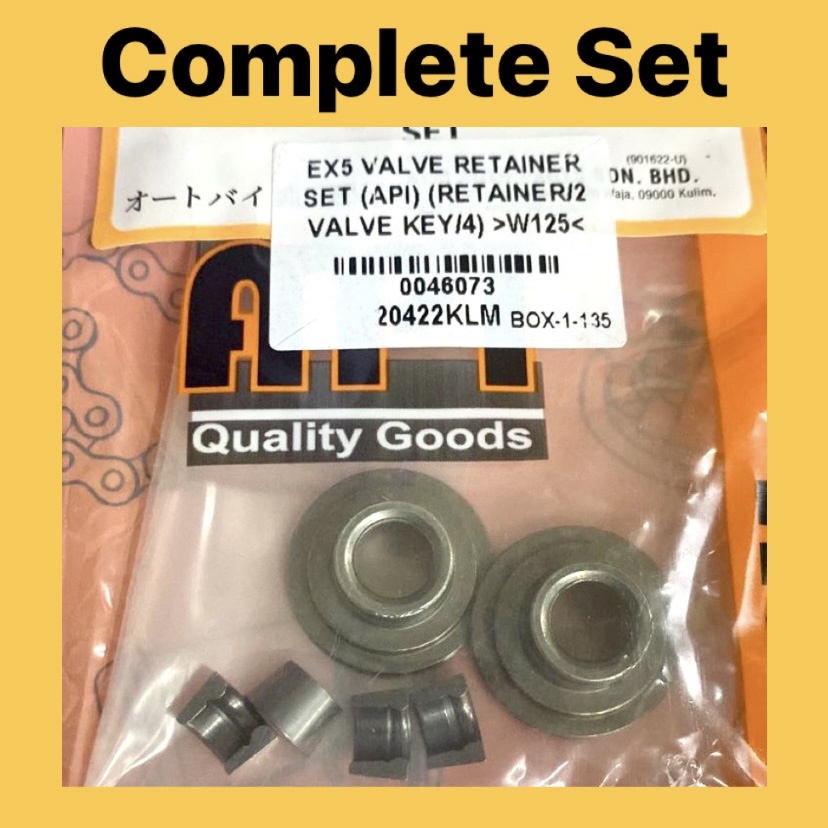 HONDA EX5 VALVE KEY + RETAINER SET (API) EX5 DREAM RACING VALVE KEY ...