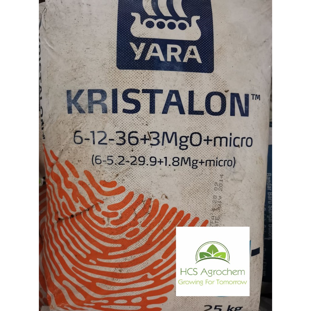 (+-500g/1kg) REPACK baja foliar/fertigasi/hidrofonik Yara Kristalon 6 ...