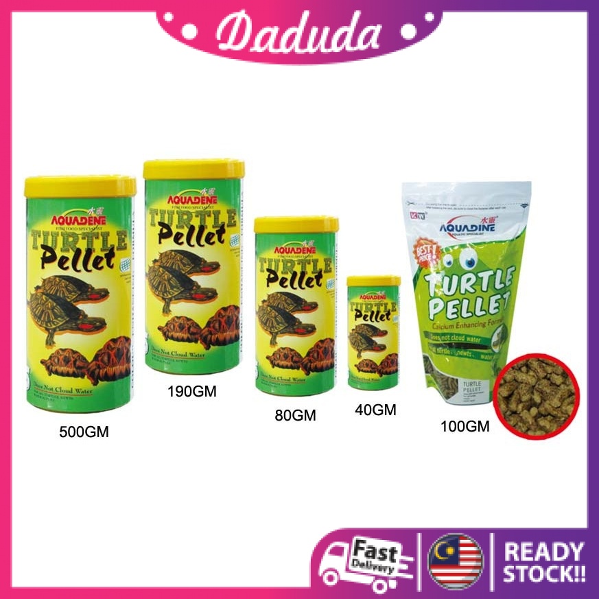 Makanan kura kura Aquadene Turtle Pellet Tortoise Newt Reptile Feed ...