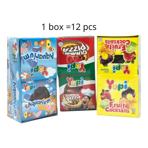 YUPI GUMMY CANDY [14G*12PCS] / YUPI PIZZA/ YUPI ACQUARIUM /YUPI FRUIT ...