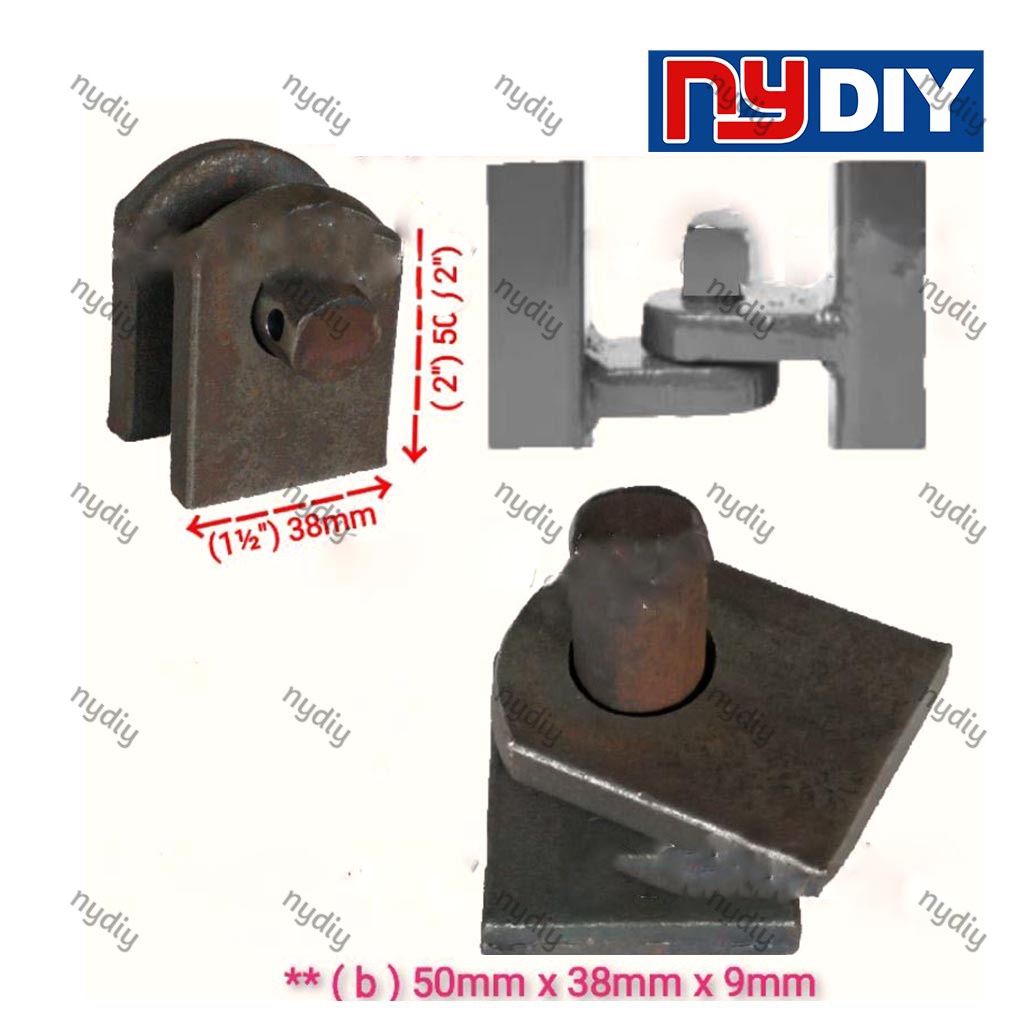2" Gate Set Weldings Welding Gate Pin Hinges 2''x1¼''x8mm Metal Gate ...