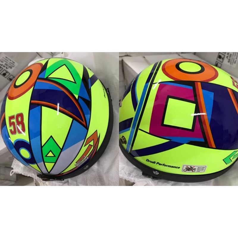 Original MHR III Helmet Half Special Edition Vale Shark Turtle Movistar ...