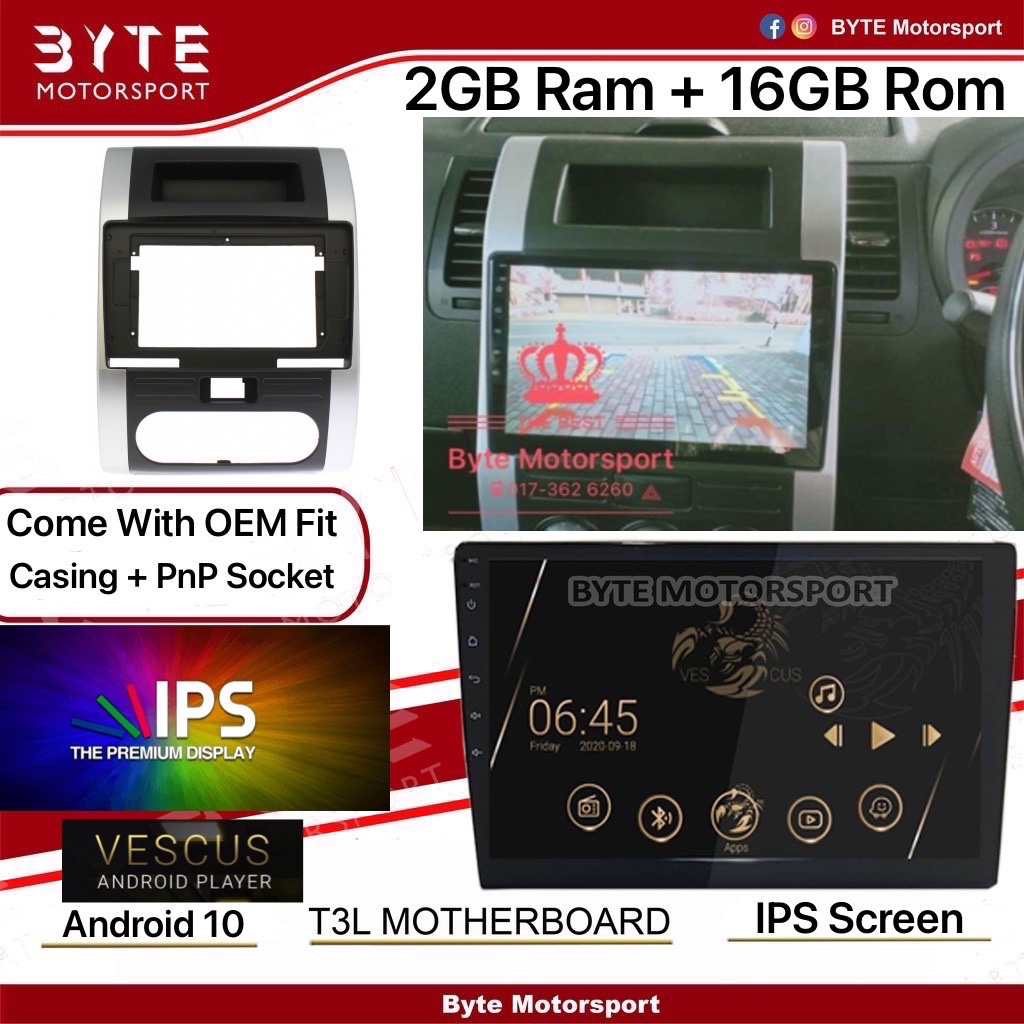 🦂VESCUS 🦂[2+16] 🇲🇾 Android Player Nissan X-Trail 2008-2013 🎁Free AHD Camera🎁 T3L 🥈Android 10🥈IPS ...